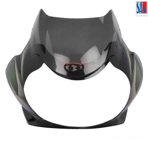 Bajaj Discover 100 Headlight Visor Black - Green SAI Genuine Visor (3D ...